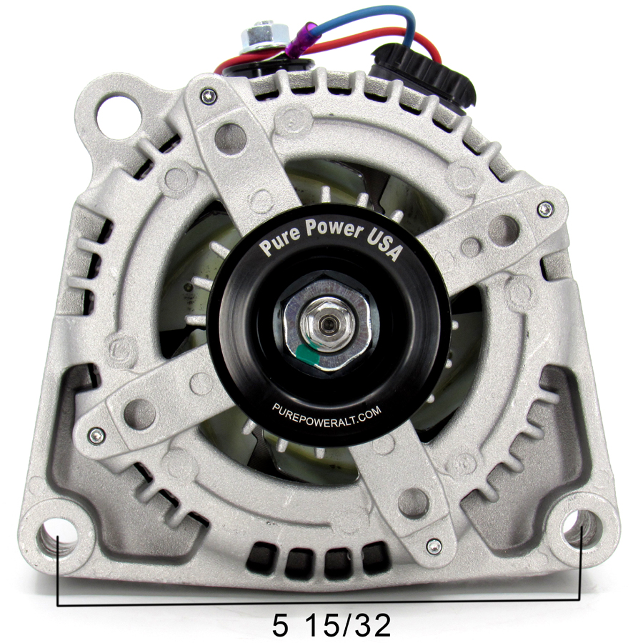 GM Vortec Mount LS Engine Swap 240 Amp Pure Power Hairpin High Output Alternator (Small Case ...